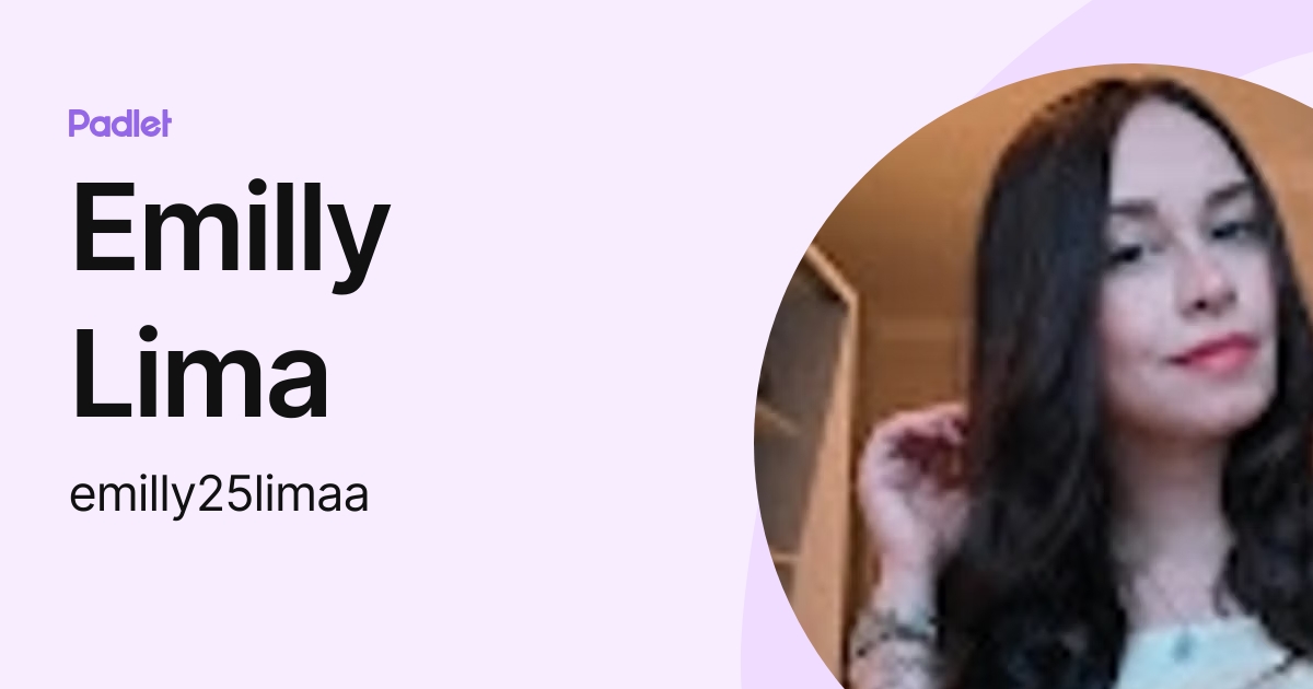 Emilly Lima (emilly25limaa) profile | Padlet