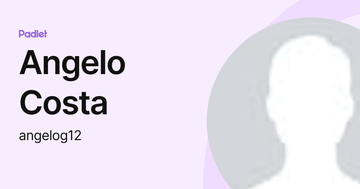 Angelo Costa (angelog12) profile | Padlet