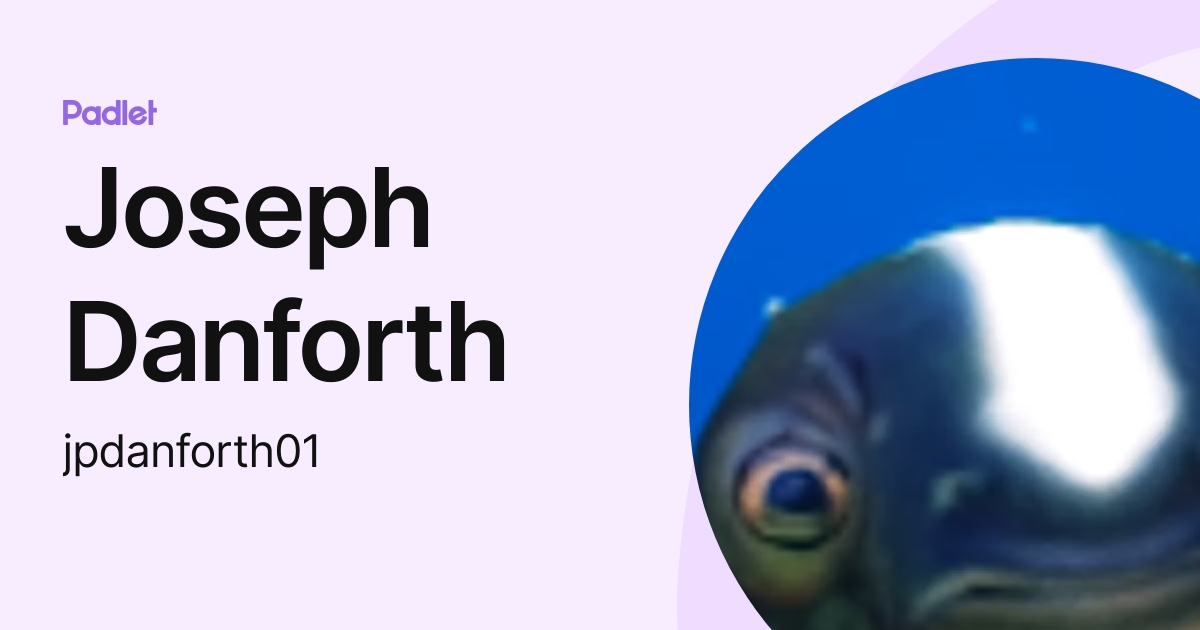 Joseph Danforth (jpdanforth01) profile | Padlet