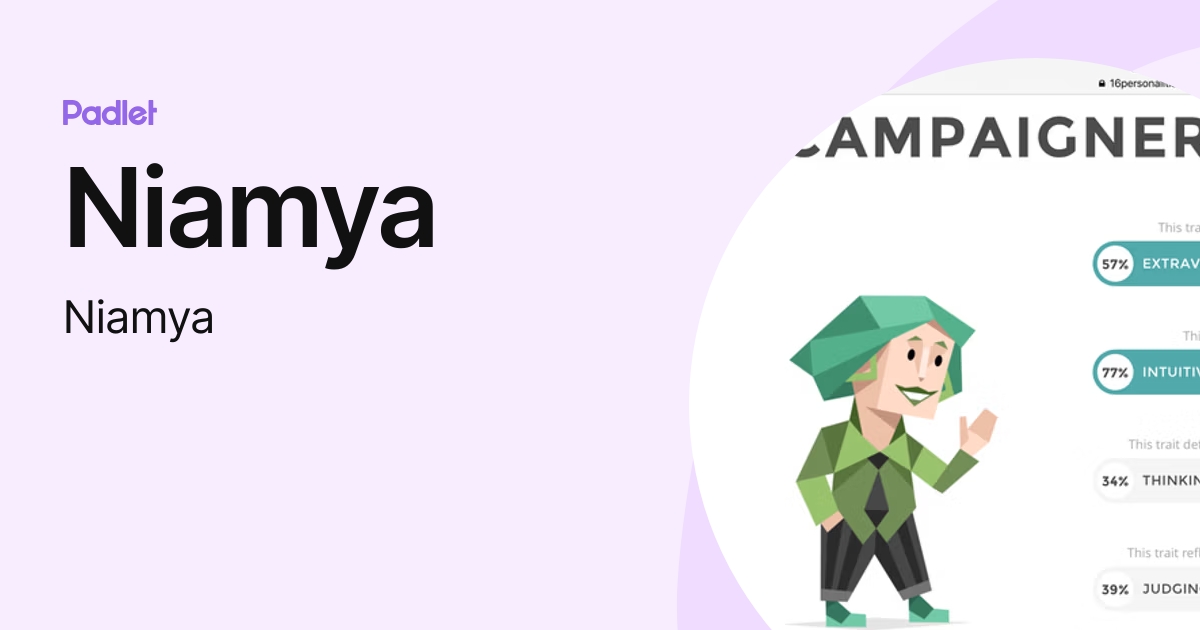 Niamya (Niamya) profile | Padlet