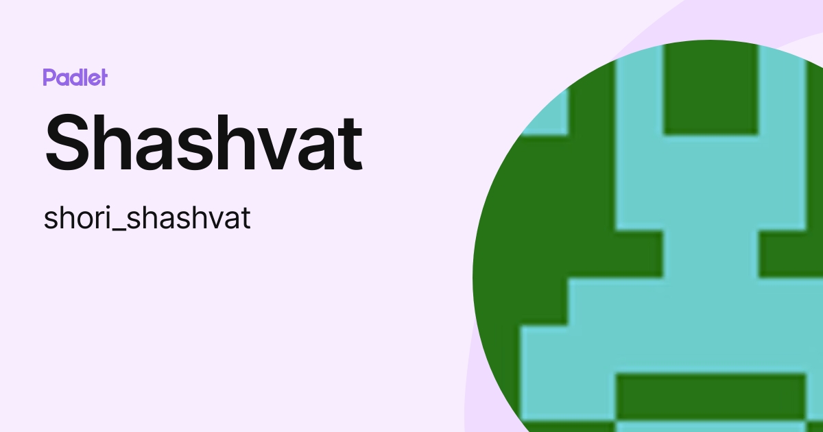 Shashvat (shori_shashvat) profile | Padlet