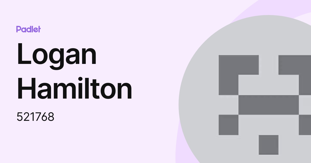 Logan Hamilton (521768) profile | Padlet