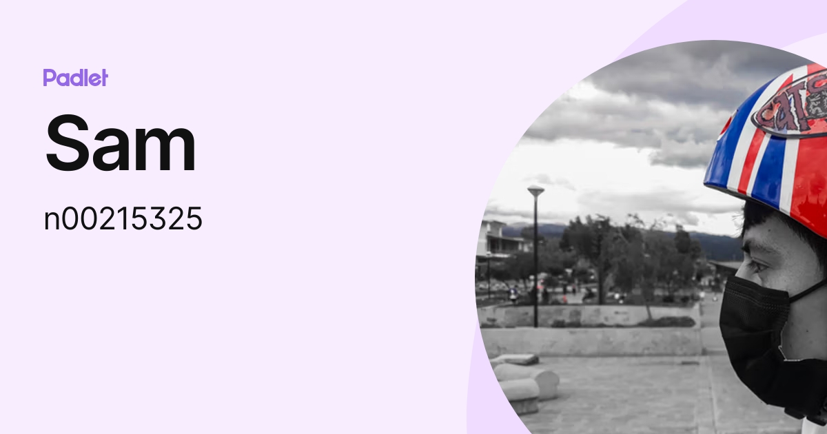 Sam (n00215325) profile | Padlet