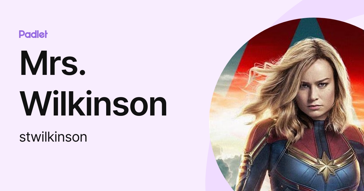 Mrs. Wilkinson (stwilkinson) profile | Padlet