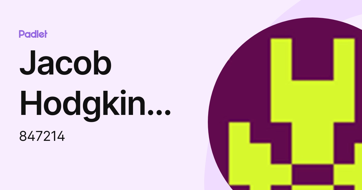 Jacob Hodgkinson-Malloy - Tomken Road MS (1153) (847214) profile | Padlet