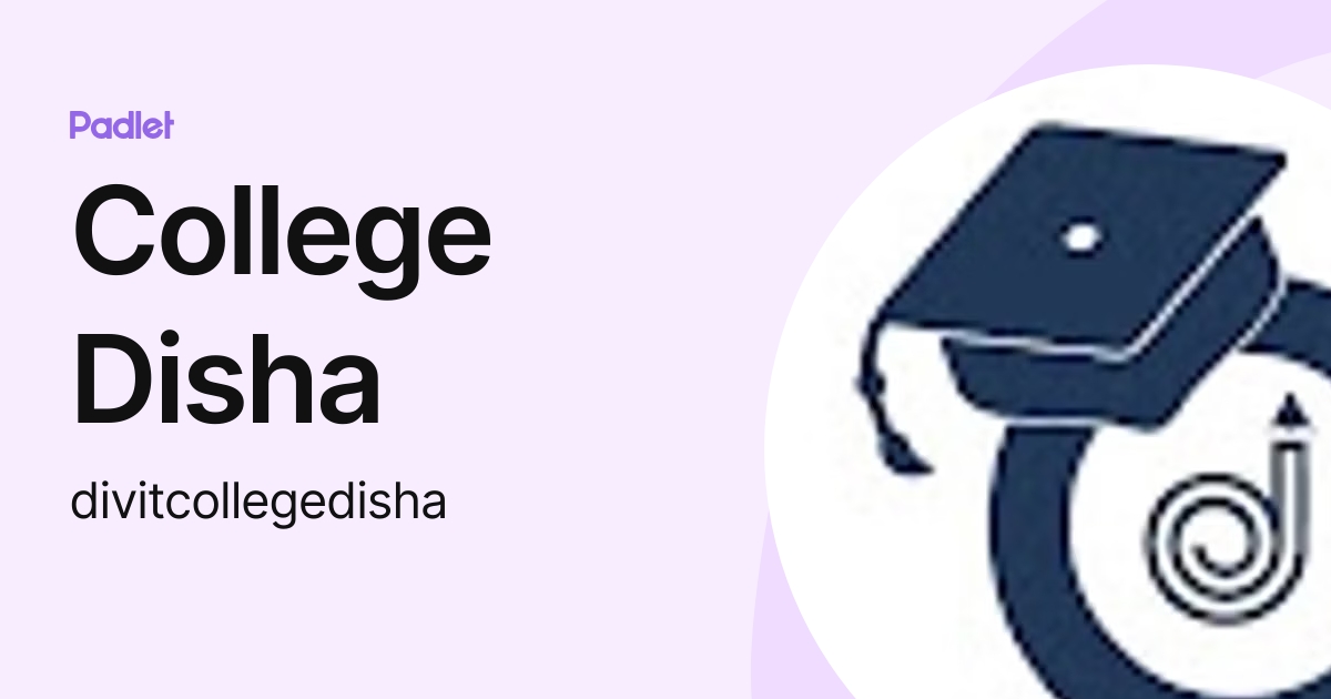 College Disha (divitcollegedisha) profile | Padlet