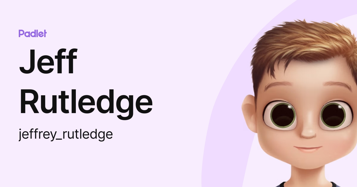 Jeff Rutledge (jeffrey_rutledge) profile | Padlet