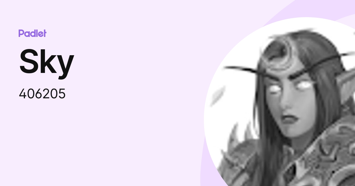 Sky (406205) profile | Padlet