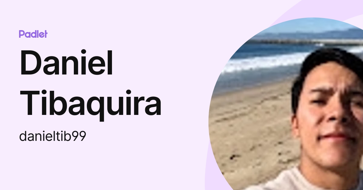 Daniel Tibaquira (danieltib99) profile | Padlet
