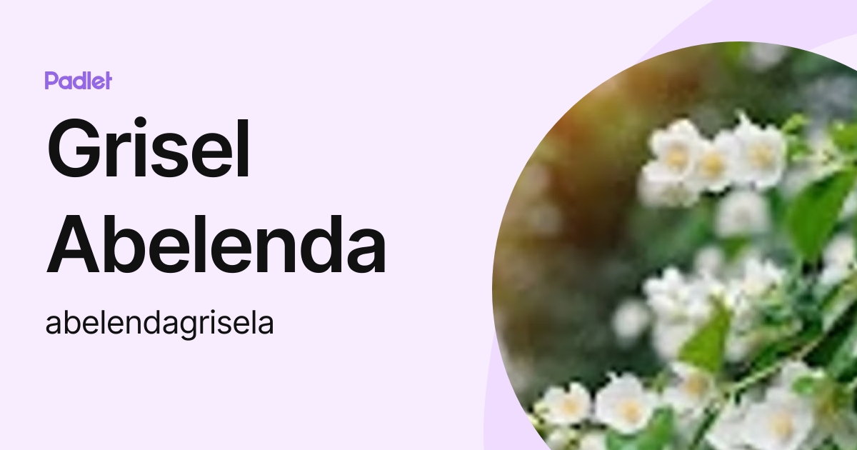 Grisel Abelenda (abelendagrisela) profile | Padlet