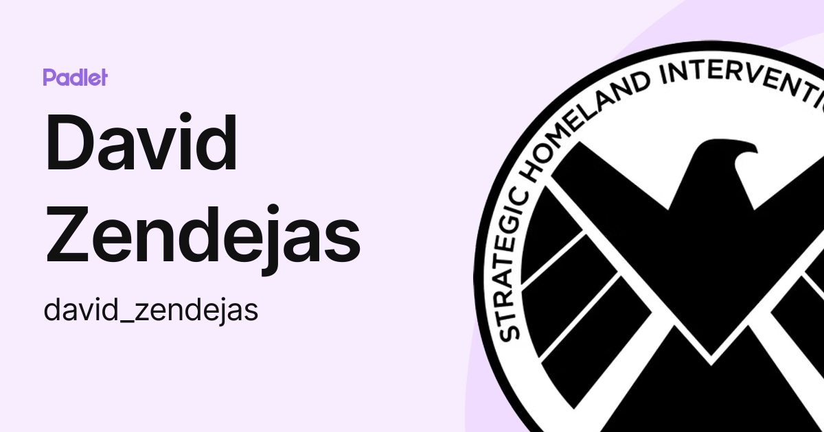 David Zendejas (david_zendejas) profile | Padlet