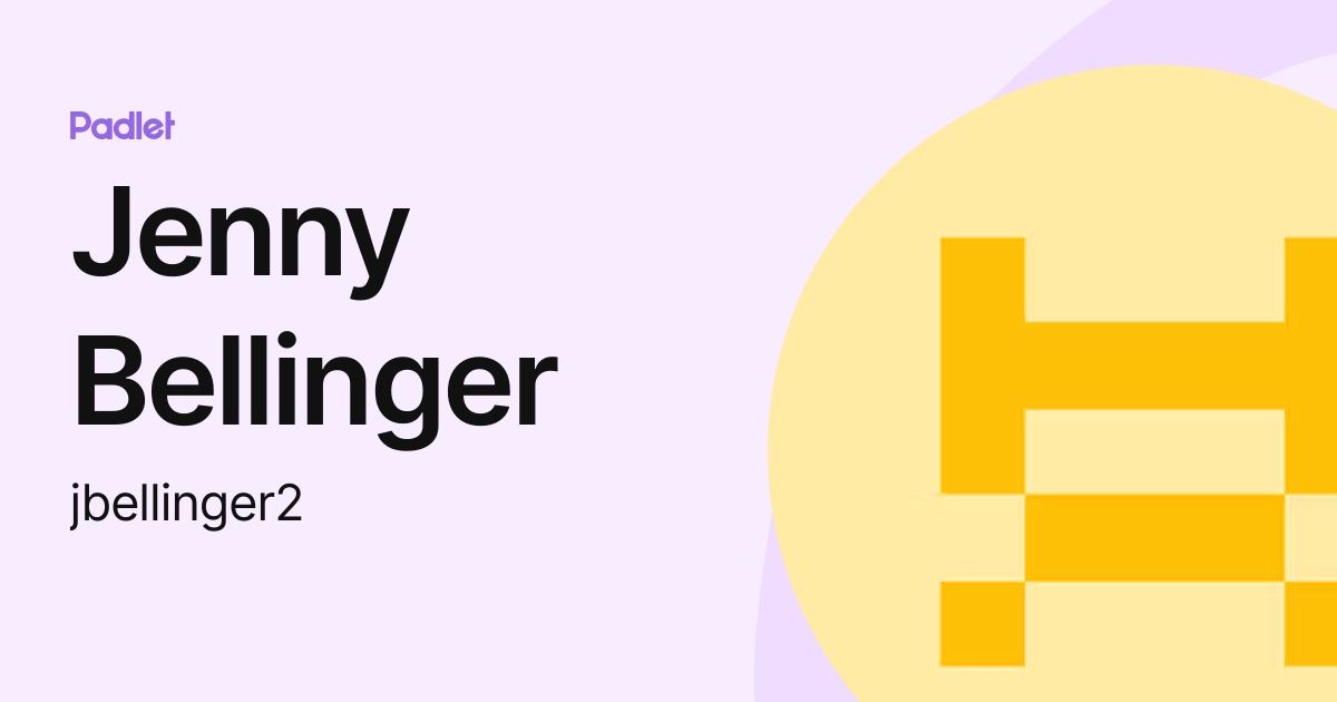 Jenny Bellinger (jbellinger2) profile | Padlet