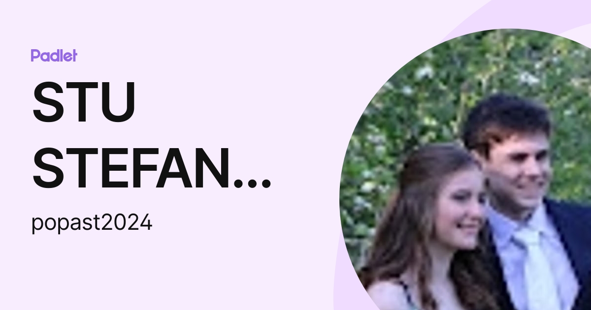 STU STEFAN POPA (popast2024) profile | Padlet