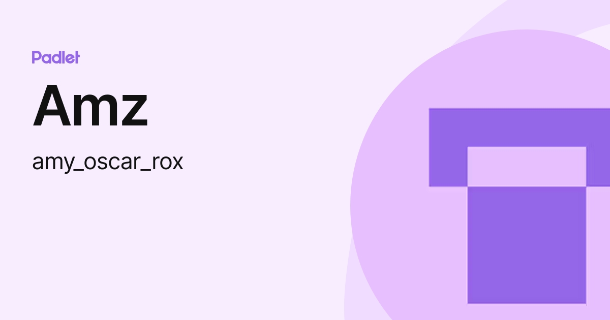 Amz (amy_oscar_rox) profile | Padlet