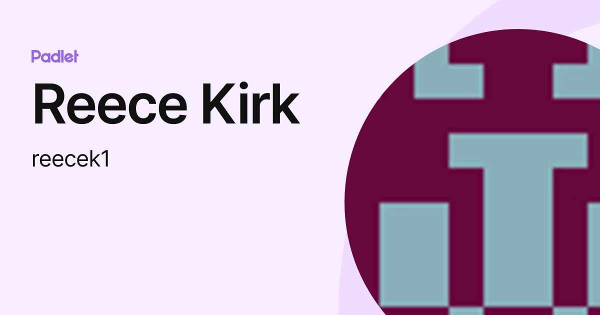 Reece Kirk (reecek1) profile | Padlet