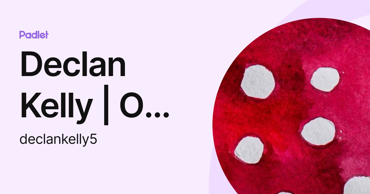 Declan Kelly | OSG Caledonia North (declankelly5) profile | Padlet