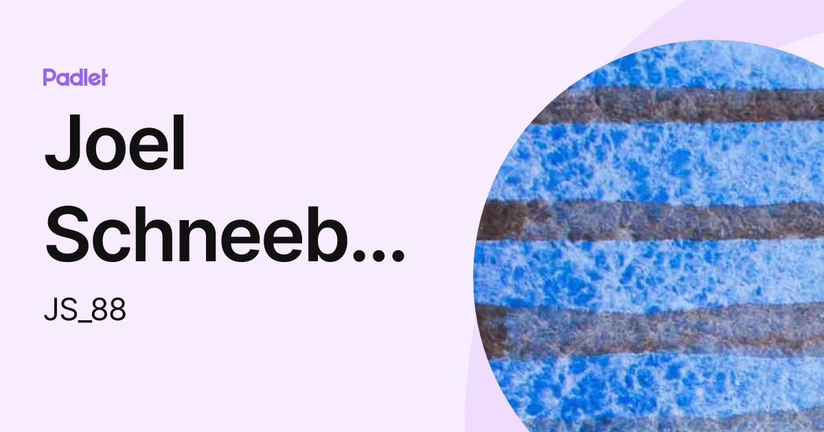 Joel Schneeberger (JS_88) perfil | Padlet