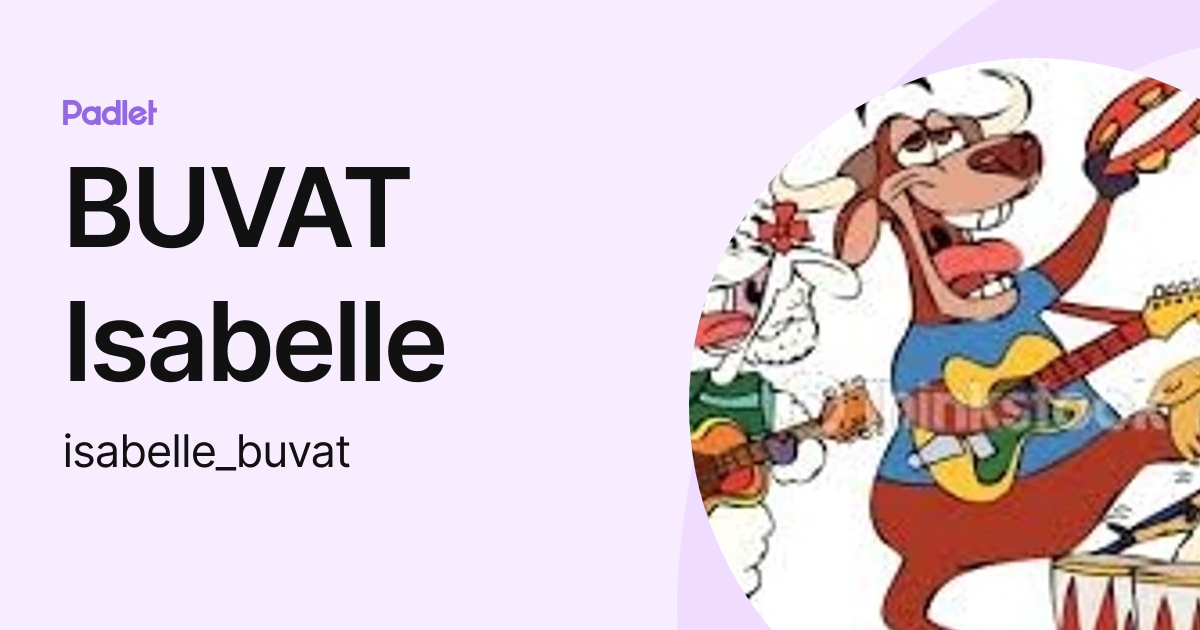 BUVAT Isabelle (isabelle_buvat) profile | Padlet