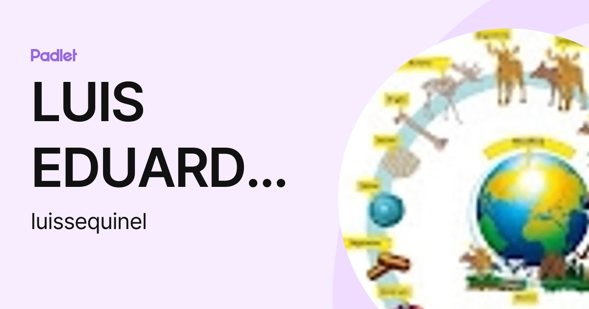 LUIS EDUARDO SEQUINEL (luissequinel) profile | Padlet