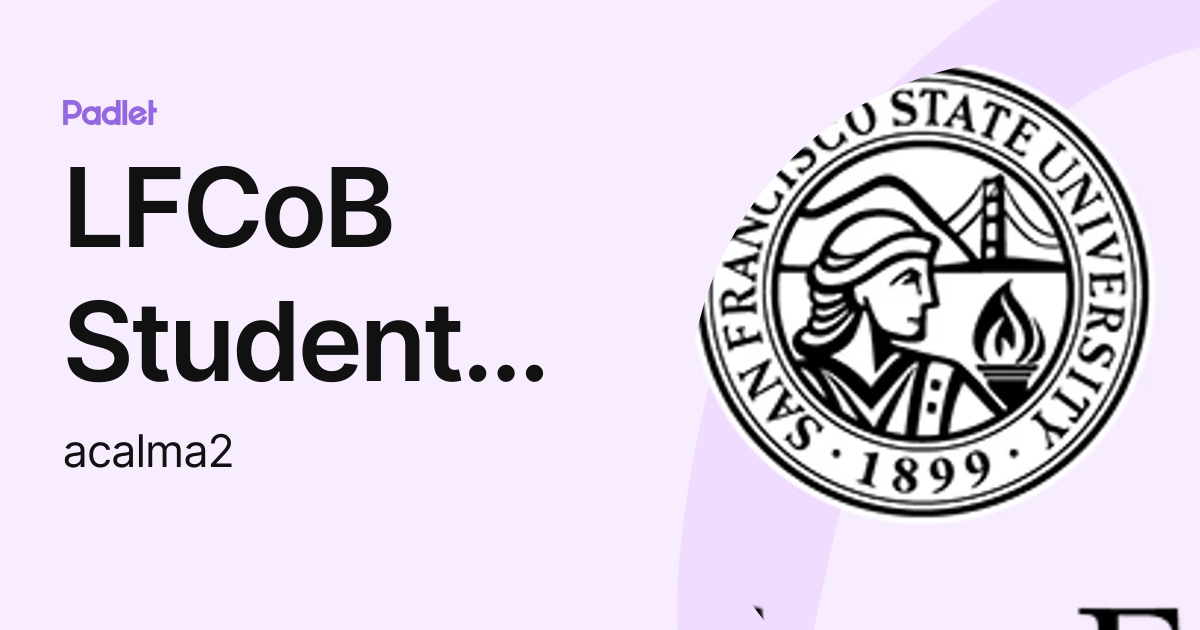 LFCoB Student Success Center (acalma2) profile | Padlet