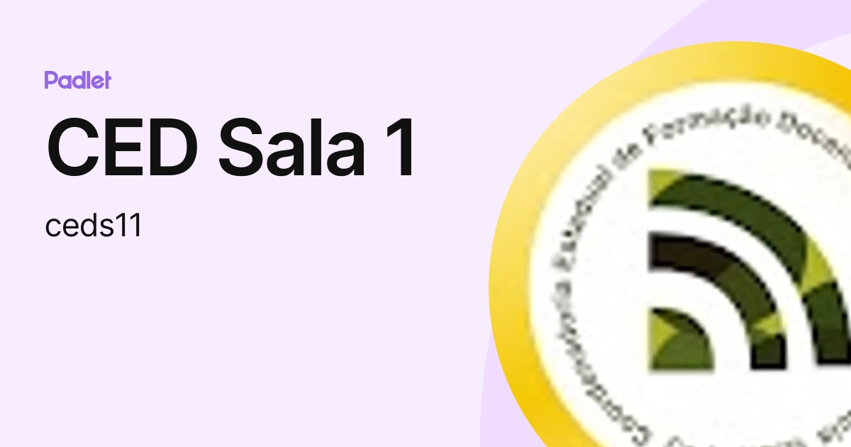 CED Sala 1 (ceds11) profile | Padlet