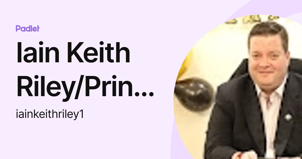 Iain Keith Riley/Principal/TNSDV (iainriley) profile | Padlet