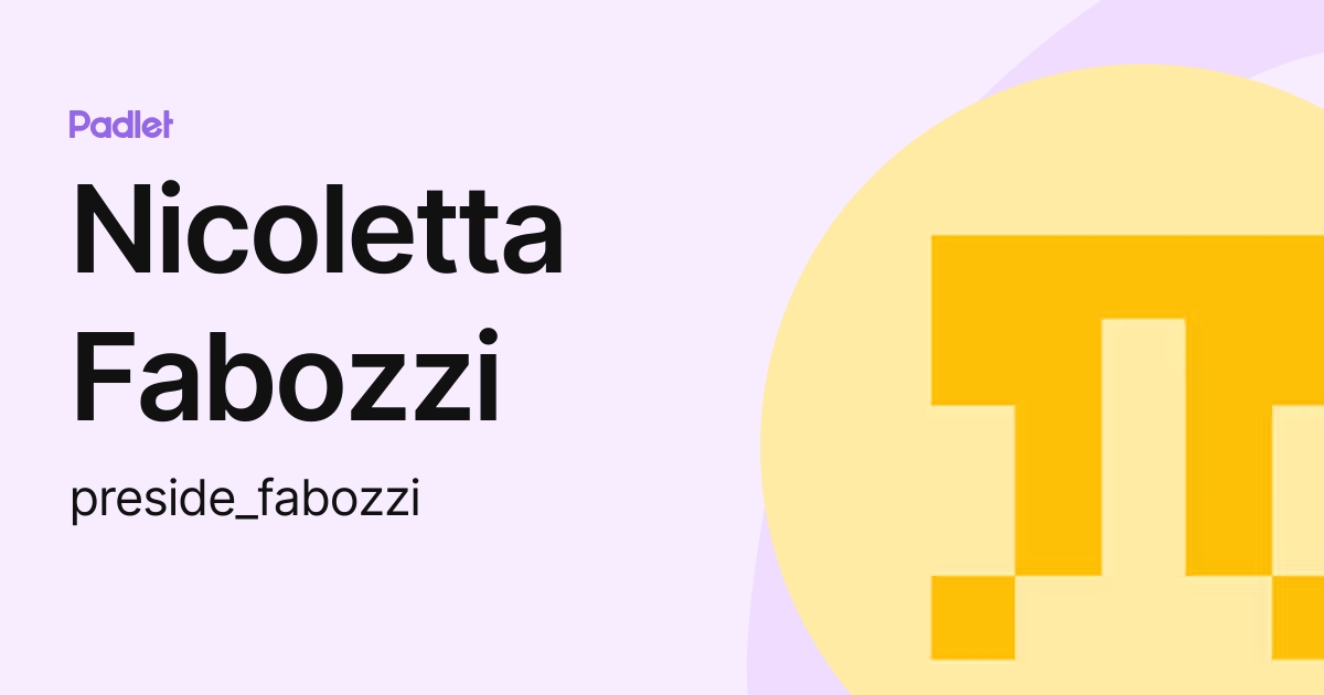Nicoletta Fabozzi (preside_fabozzi) profile | Padlet