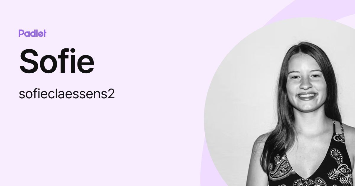 Sofie (sofieclaessens2) profile | Padlet