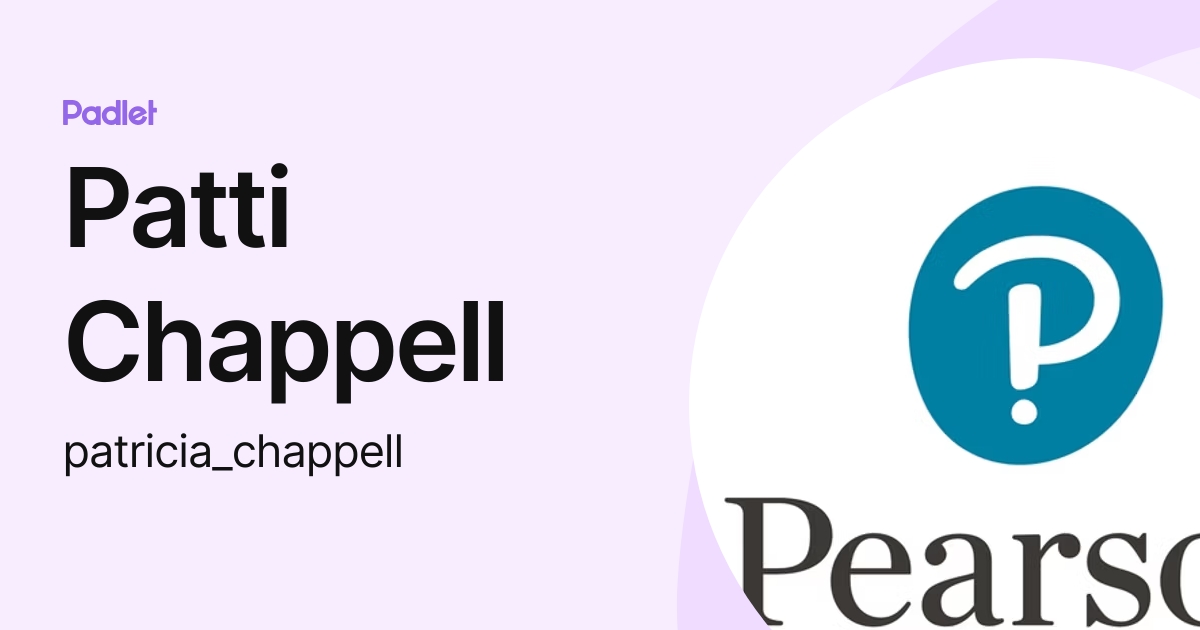 Patti Chappell (patricia_chappell) profile | Padlet