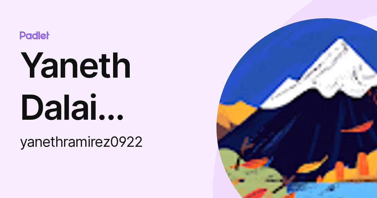 Yaneth Dalai Ramírez Fernández 3-D M (yanethramirez0922) profile | Padlet