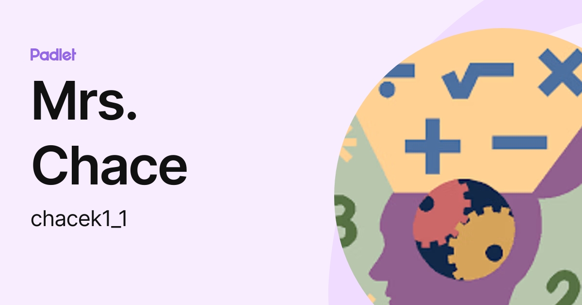 Mrs. Chace (chacek) profile | Padlet