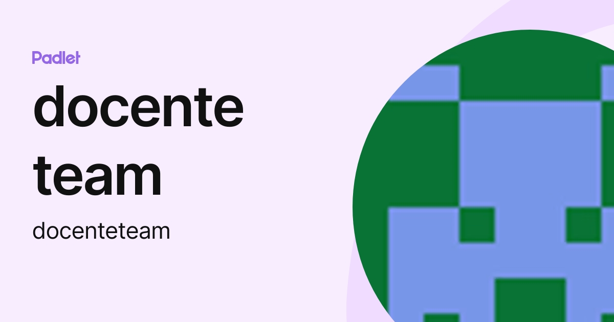 docente team (docenteteam) profile | Padlet
