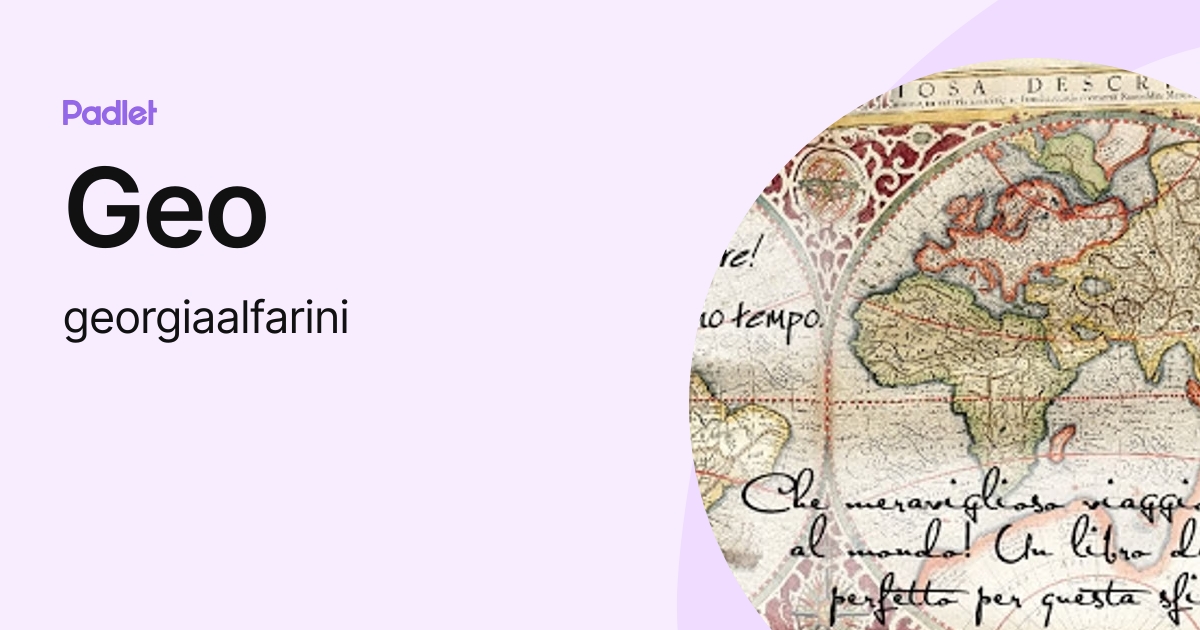 Geo (georgiaalfarini) profile | Padlet