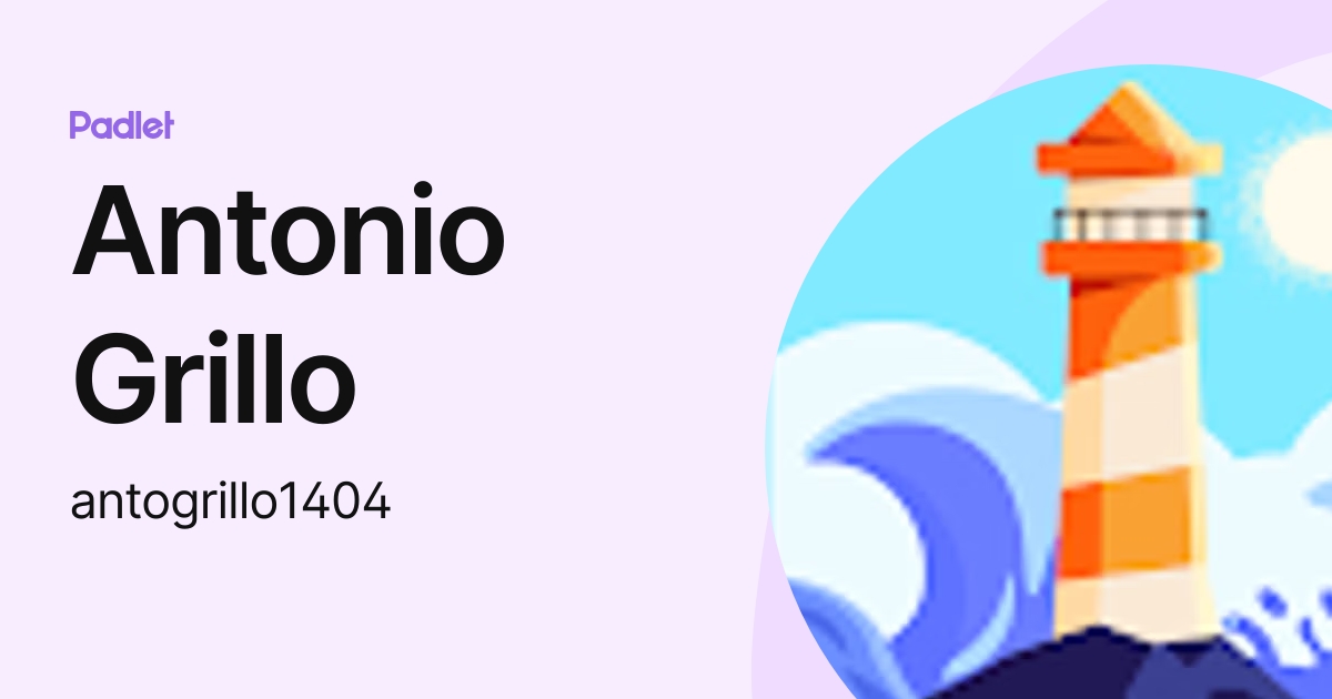 Antonio Grillo (antogrillo1404) profile | Padlet