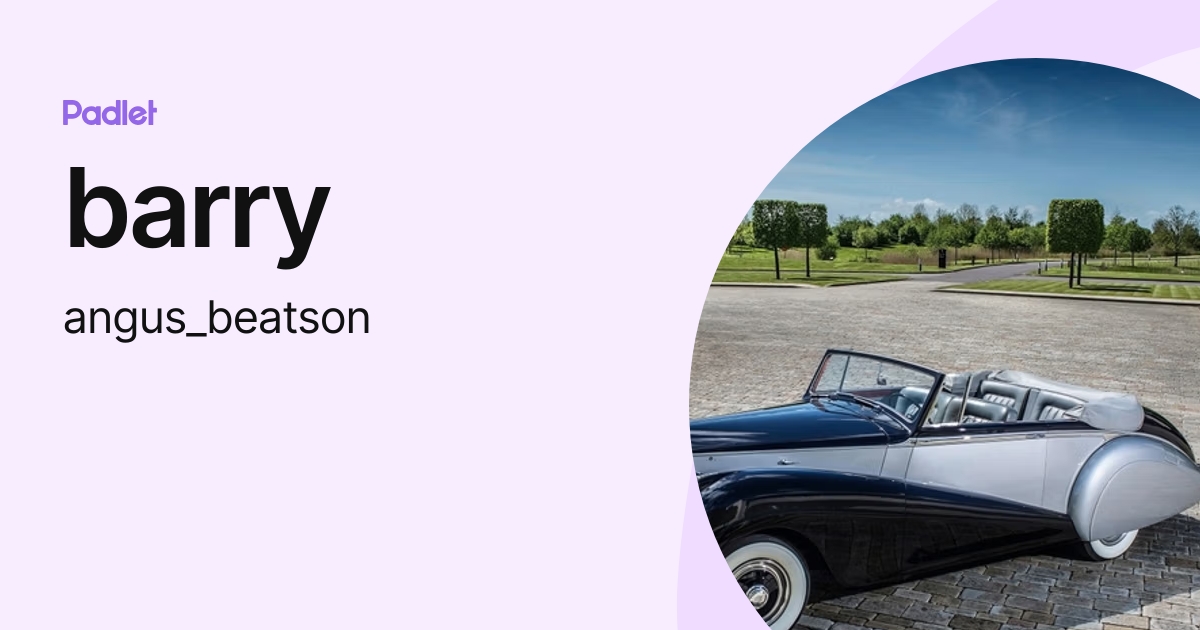 barry (angus_beatson) profile | Padlet