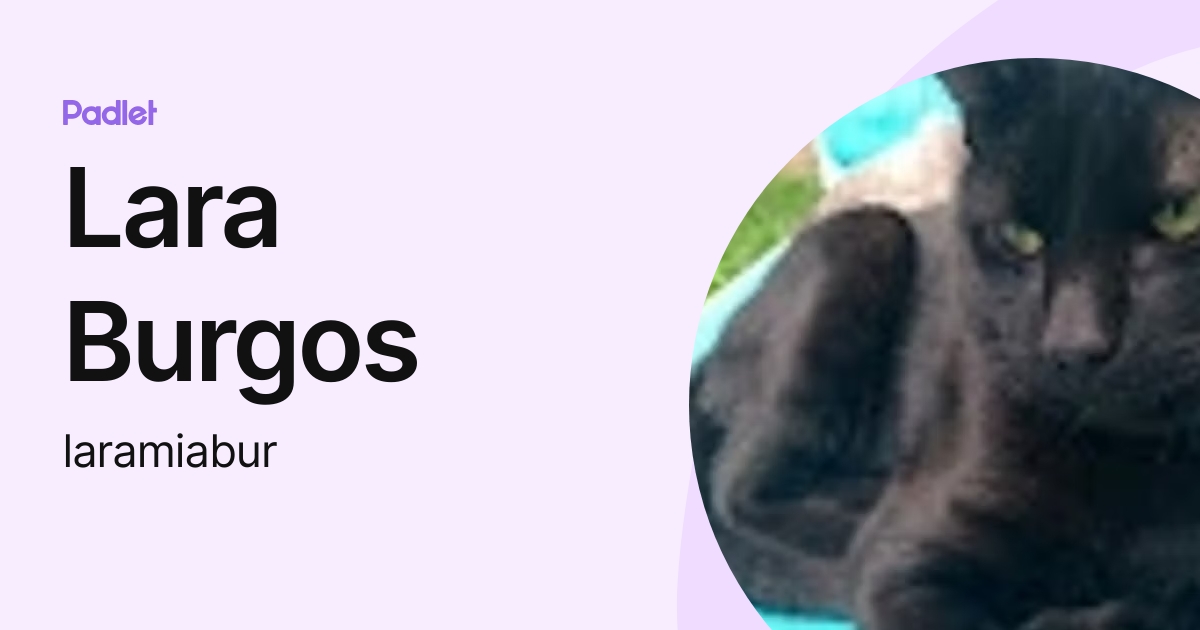 Lara Burgos (laramiabur) profile | Padlet