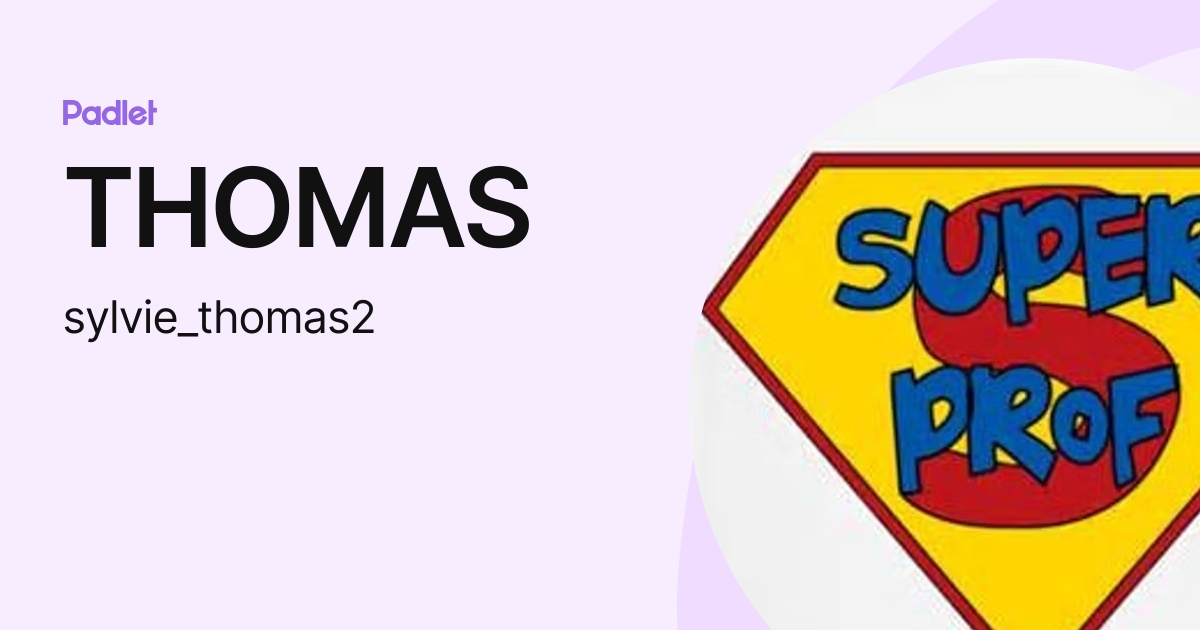 Thomas Sylvie Thomas2 Profile Padlet