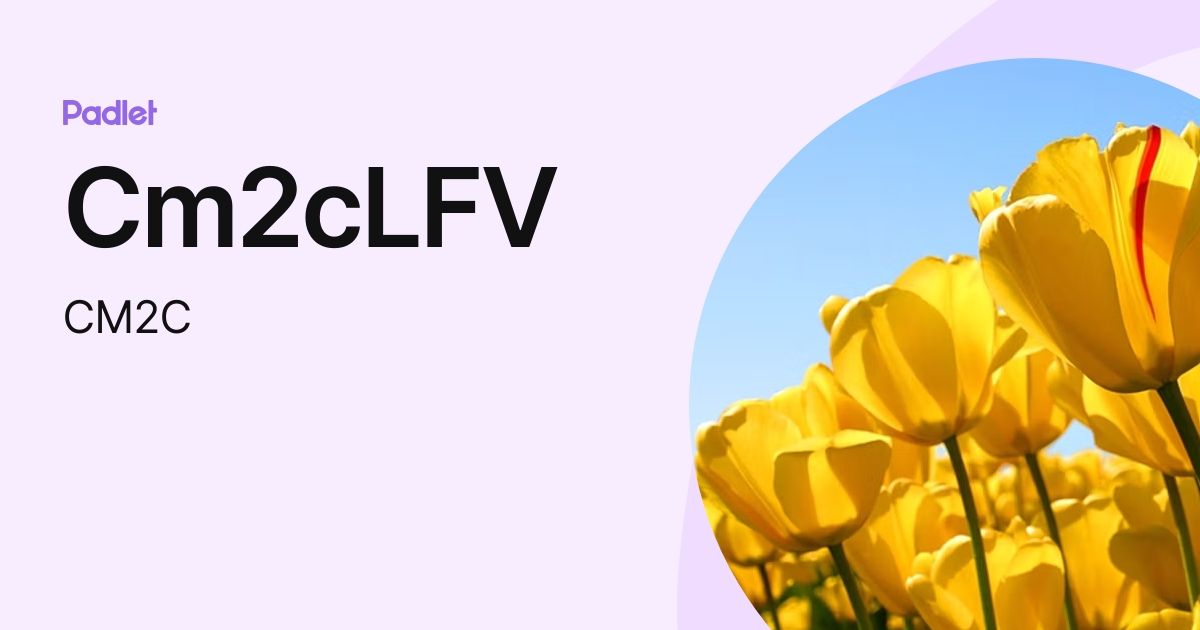 Cm2cLFV (CM2C) profile | Padlet