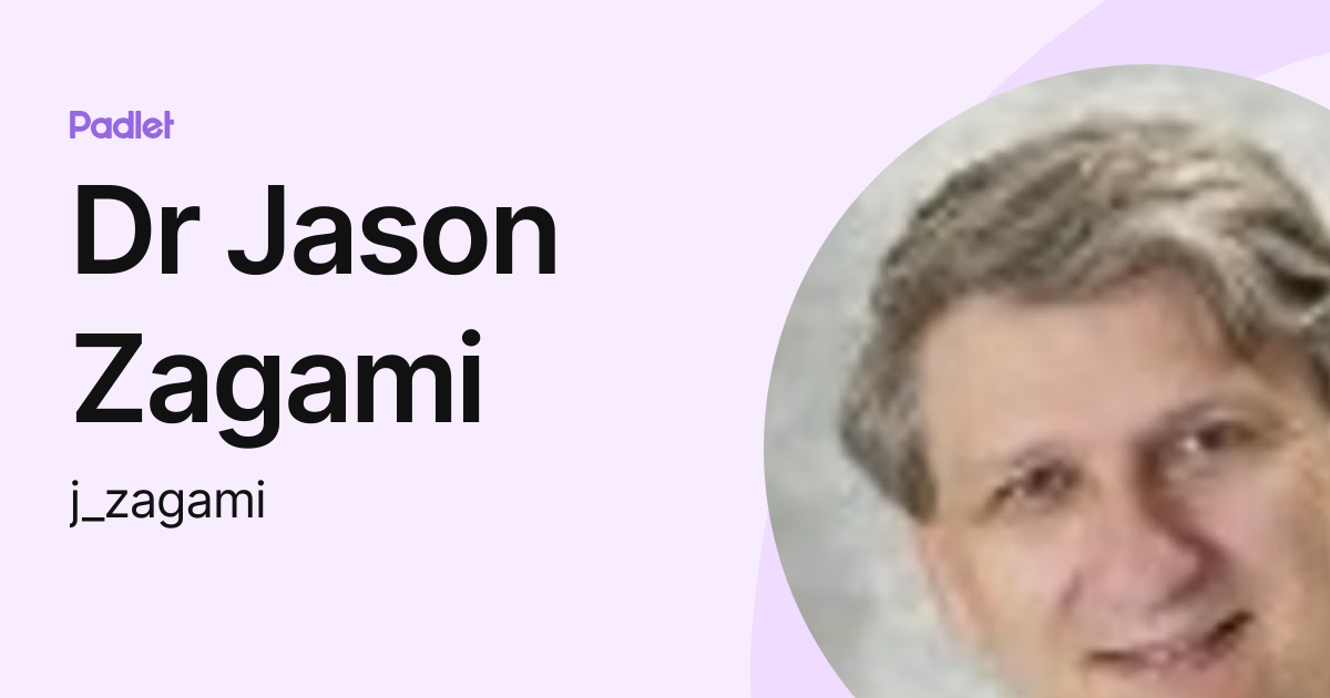 Dr Jason Zagami (j_zagami) profile | Padlet