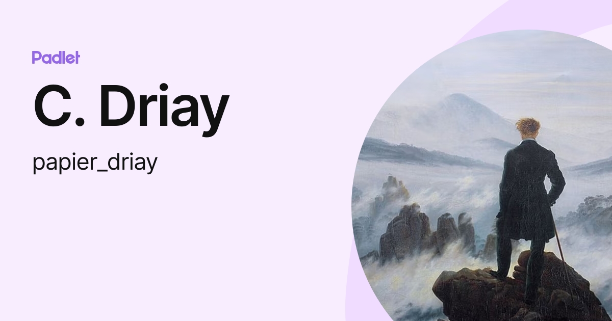 C. Driay (papier_driay) profile | Padlet
