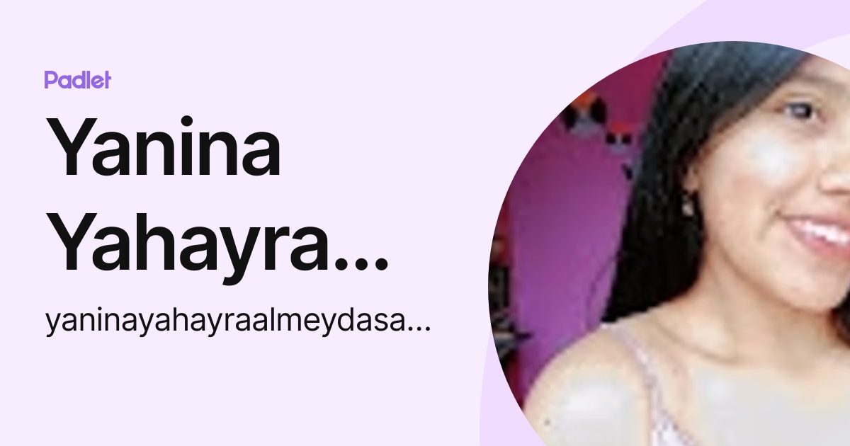 Yanina Yahayra Almeyda Saravia (yaninayahayraalmeydasaravia) profile ...