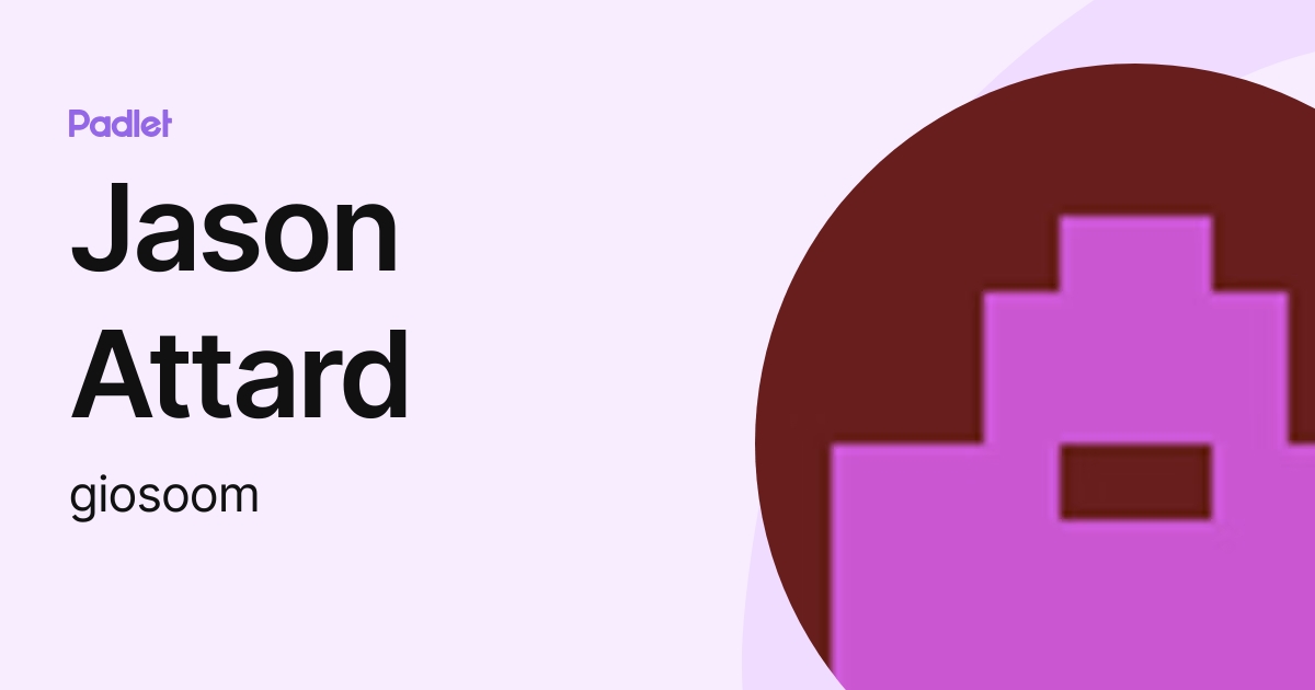 Jason Attard (giosoom) profile | Padlet