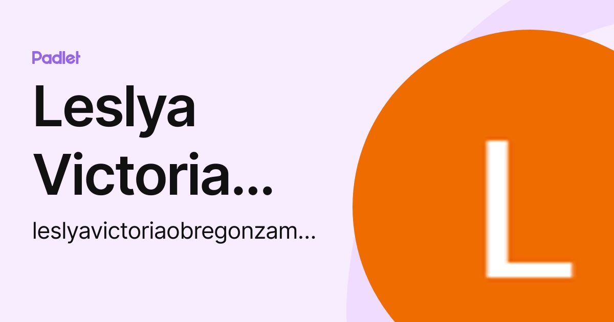 Leslya Victoria Obregon Zamora (leslyavictoriaobregonzamora) profile ...