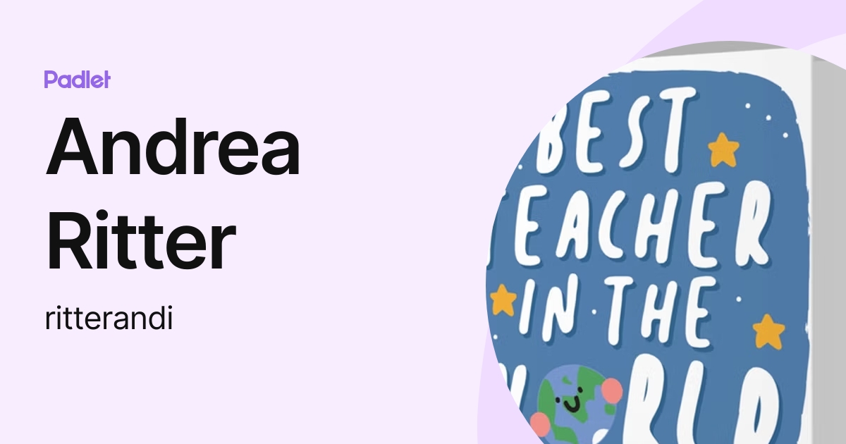 Andrea Ritter (ritterandi) profile | Padlet