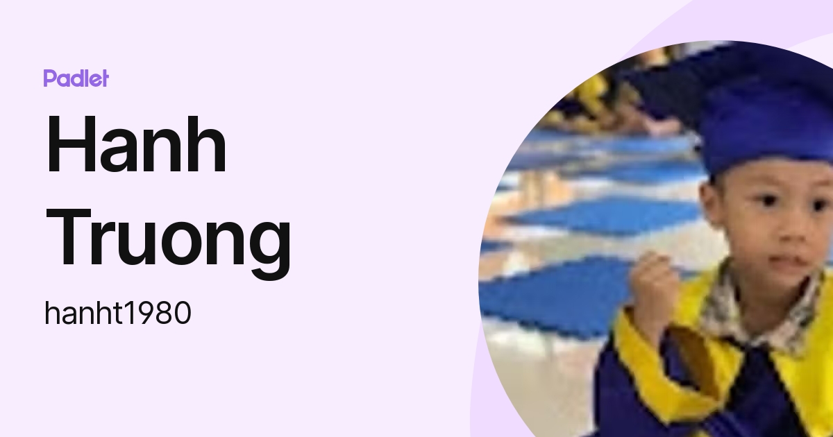 Hanh Truong (hanht1980) profile | Padlet