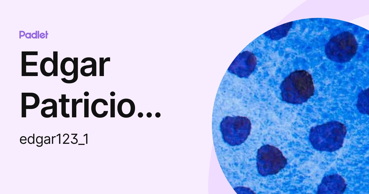 Edgar Patricio Illescas Criollo (eillescas) profile | Padlet