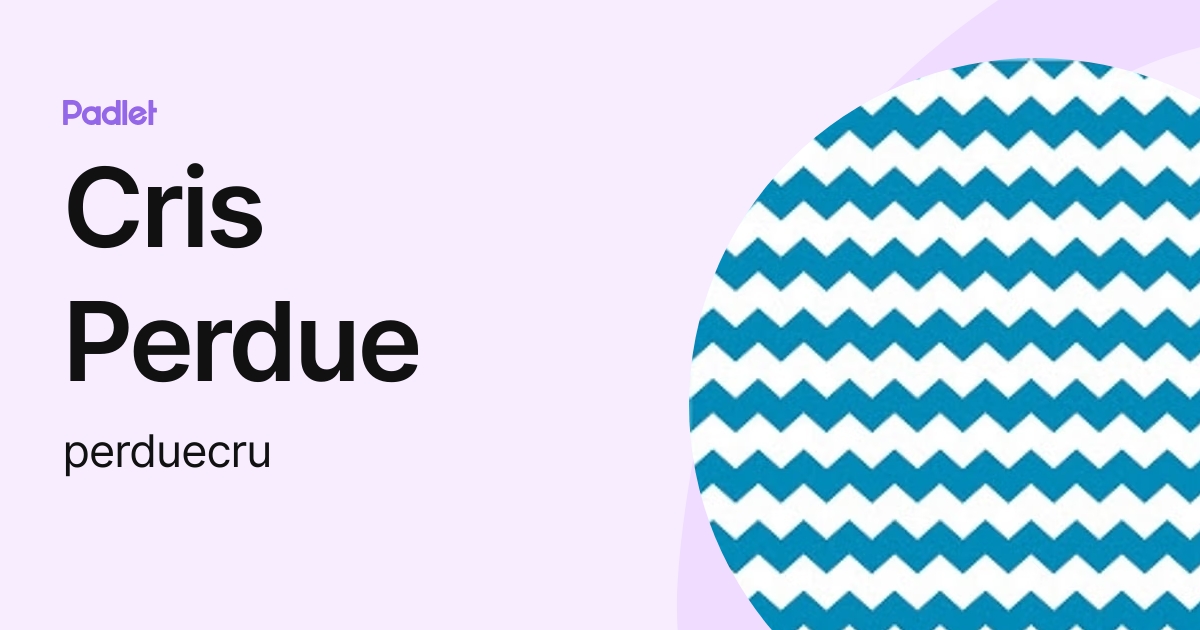 Cris Perdue (perduecru) profile | Padlet