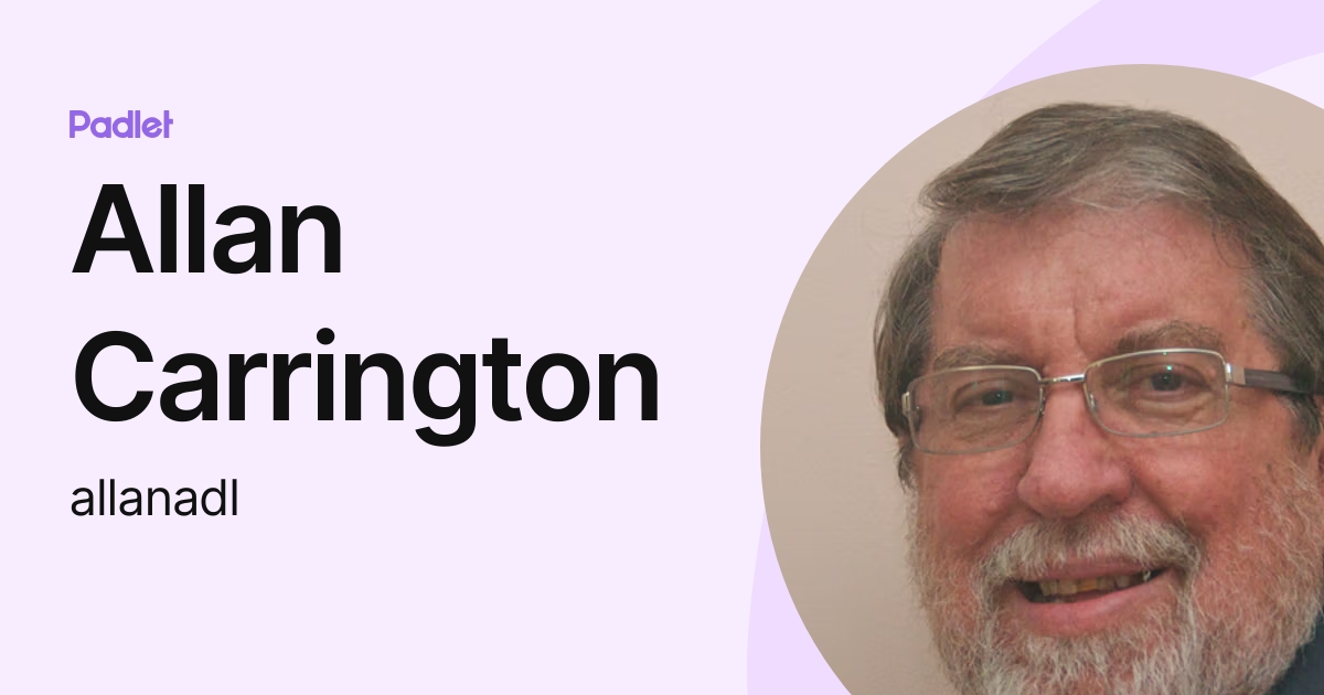 Allan Carrington (allanadl) profile | Padlet