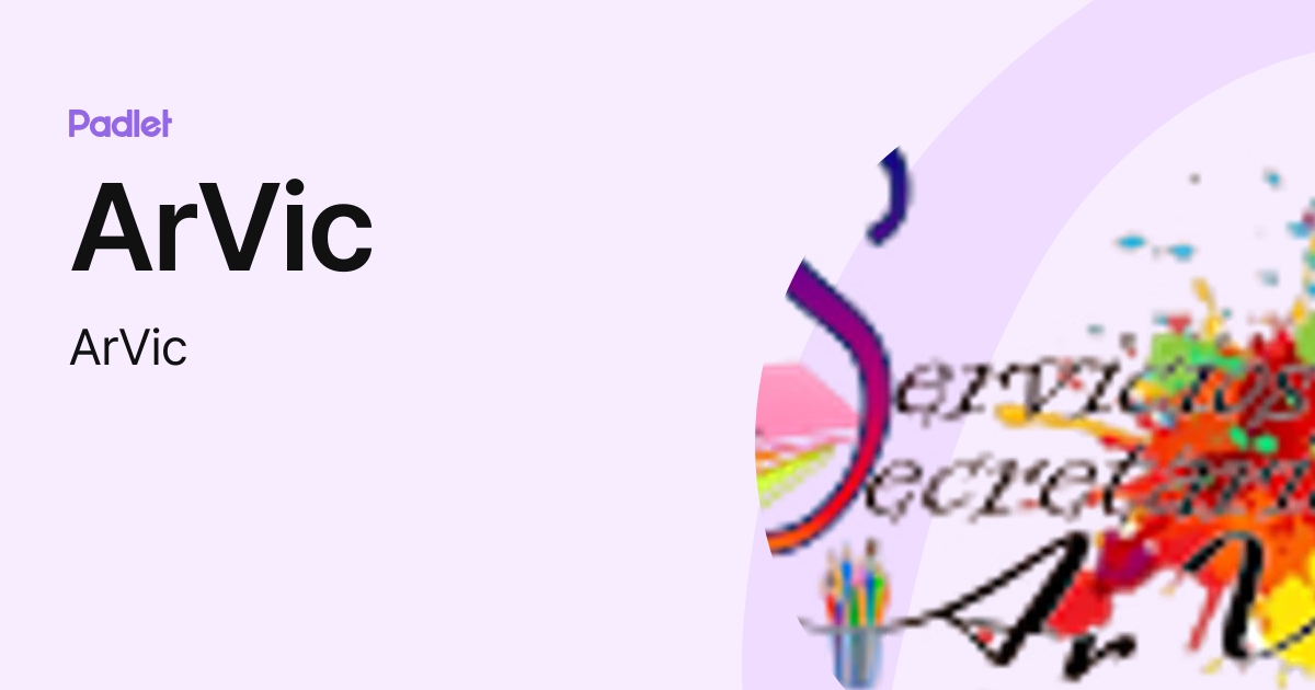 ArVic (ArVic) profile | Padlet