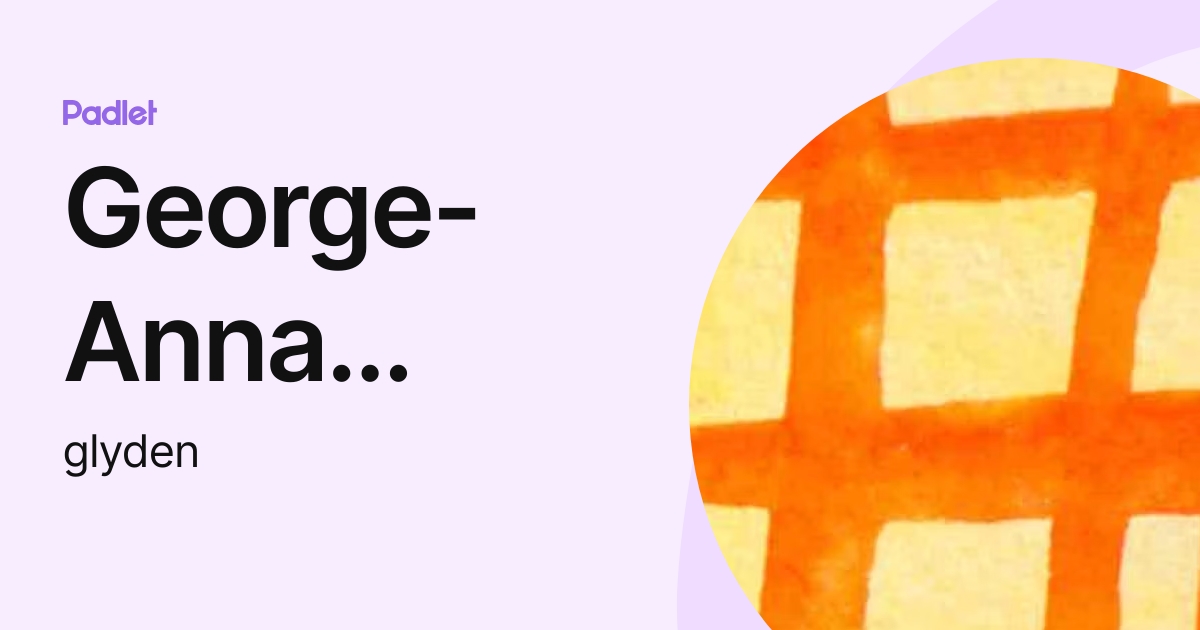 George-Anna Lyden (glyden) profile | Padlet